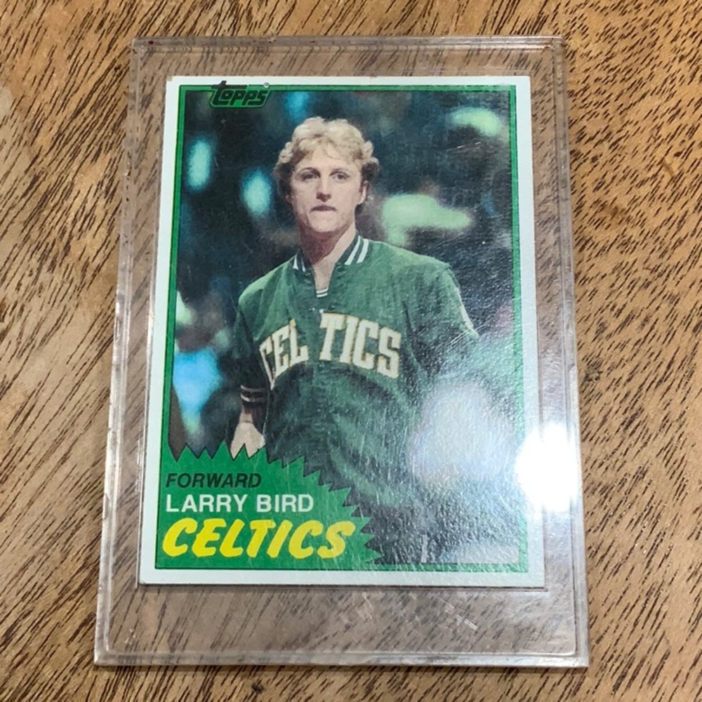 Tops 1981 Larry Bird Playing Card - Gem